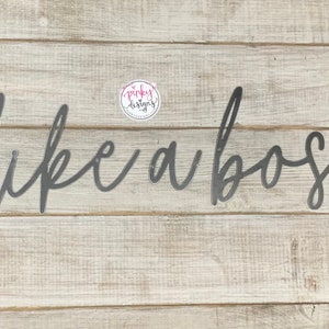 Like a Boss Metal Words | Office Wall Decor | Girl Boss | Home Office ...