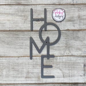 Vertical Home Sign | Metal Home Sign | Entryway Wall Decor | New Home ...