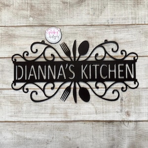 Custom Metal Kitchen Sign | Kitchen Decor | Kitchen Wall Art | Mimi's ...