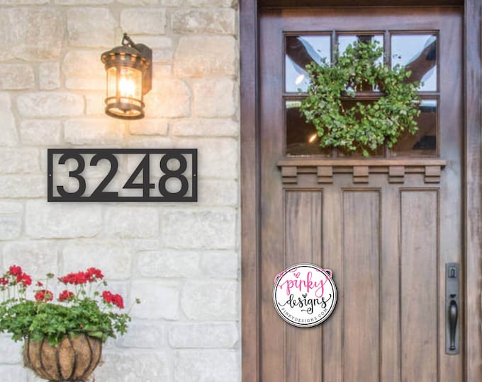 Custom Home Address Aluminum Oval 12 X 7 Personalized House Number ...