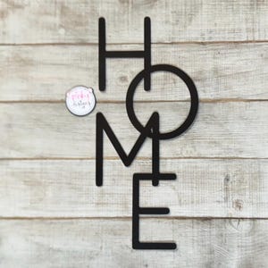 Vertical Home Sign | Metal Home Sign | Entryway Wall Decor | New Home ...