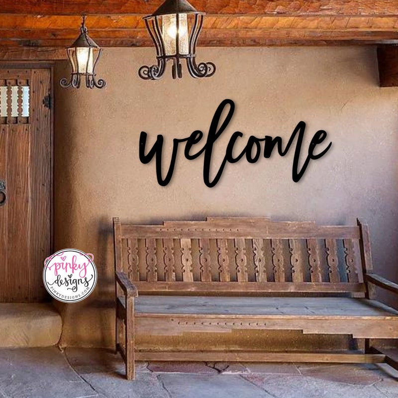 Outdoor Welcome Sign - Etsy