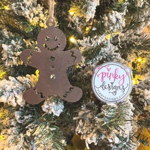 Gingerbread Man Ornament | Metal Ornament | Christmas Ornament ...