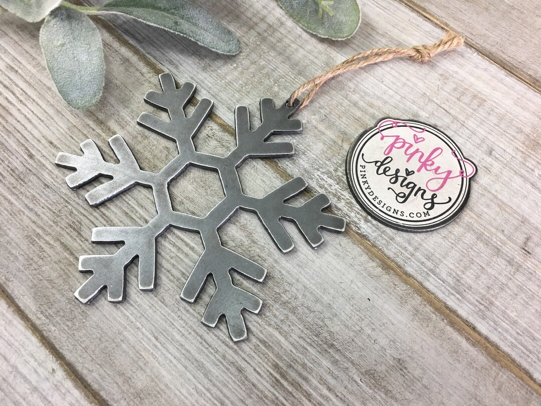 Snowflake Metal Ornament | Christmas Tree Decor | Snowflake Ornament ...