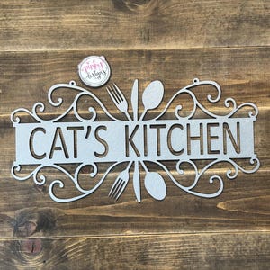 Custom Metal Kitchen Sign | Kitchen Decor | Kitchen Wall Art | Mimi's ...