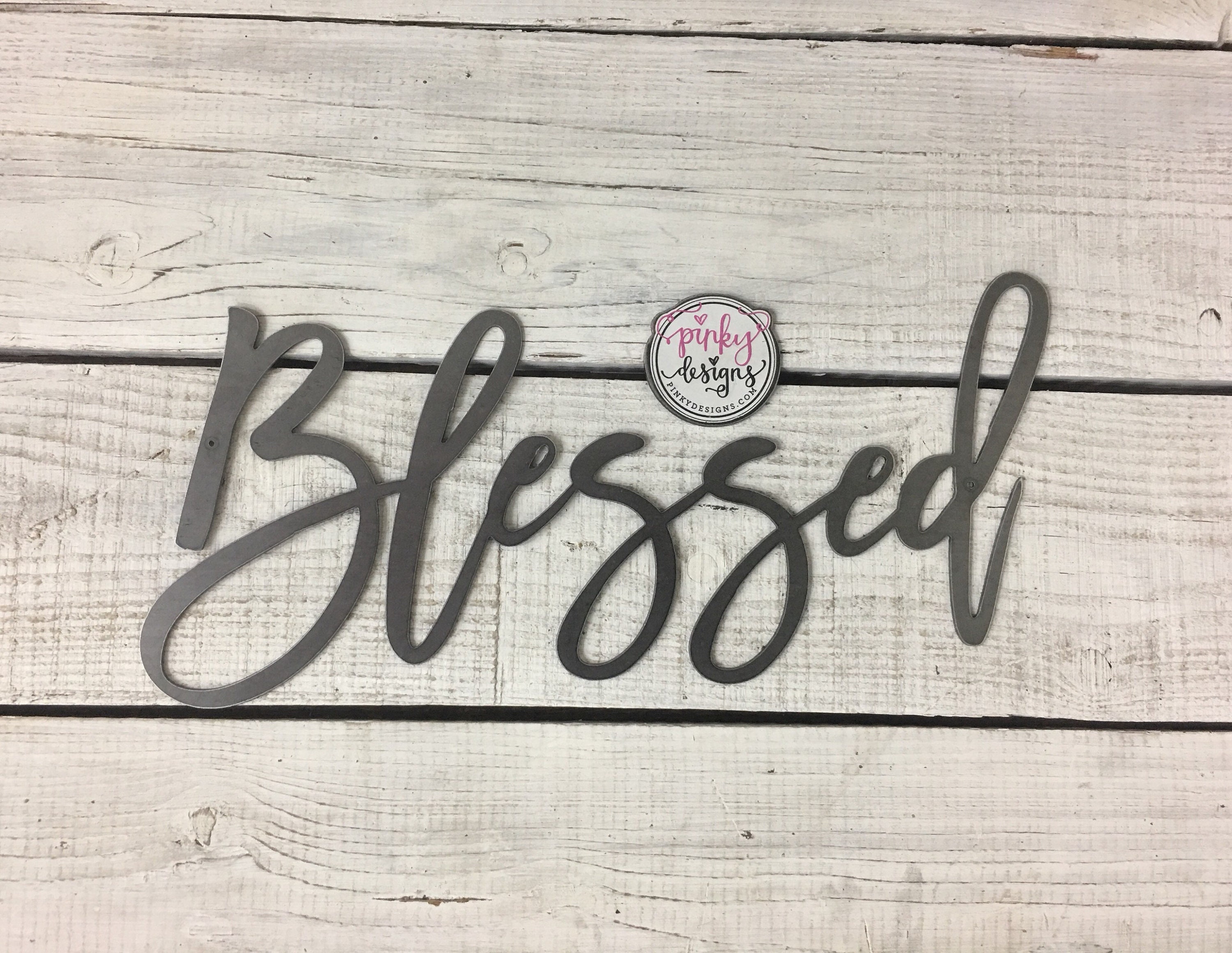 Blessed Metal Word | Metal Blessed Sign | Metal Wall Decor | Kitchen ...