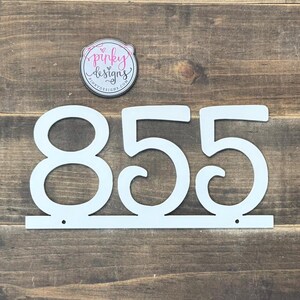 Mid Century Metal House Number Sign | Atomic House Numbers | Modern ...