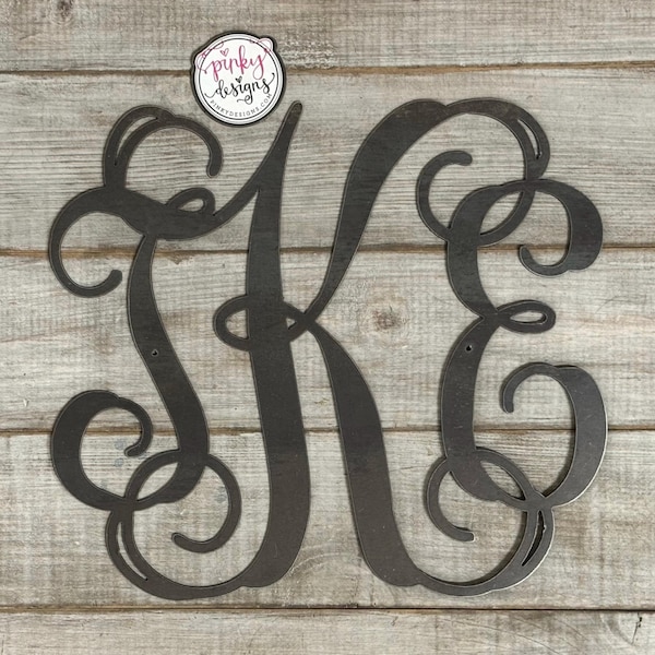 Metal Monogram - Etsy