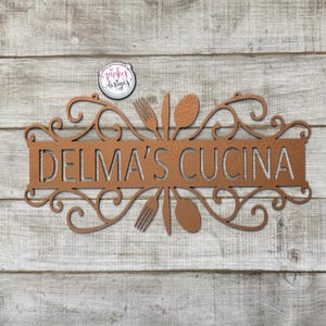 Custom Metal Kitchen Sign | Kitchen Decor | Kitchen Wall Art | Mimi's ...