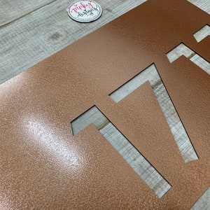 Mid Century Metal House Number Sign | Custom Address Plaque | Style A8 ...