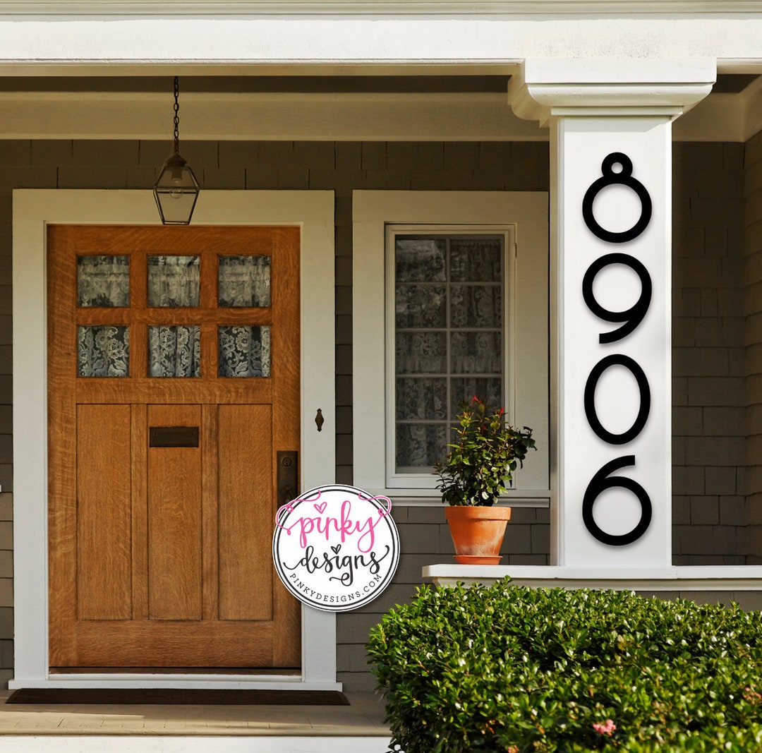 12 Inch Mid Century Metal House Numbers & Letters | MCM Address Numbers ...