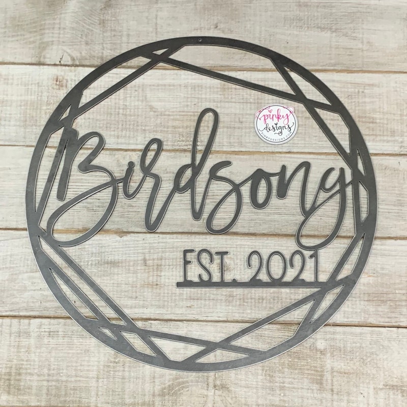 Metal Name Sign - Etsy