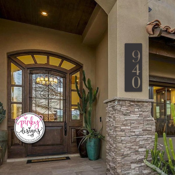 Vertical House Numbers - Etsy