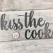 Kiss the Cook Metal Words Kitchen Decor Kitchen Backsplash Decor Stove ...