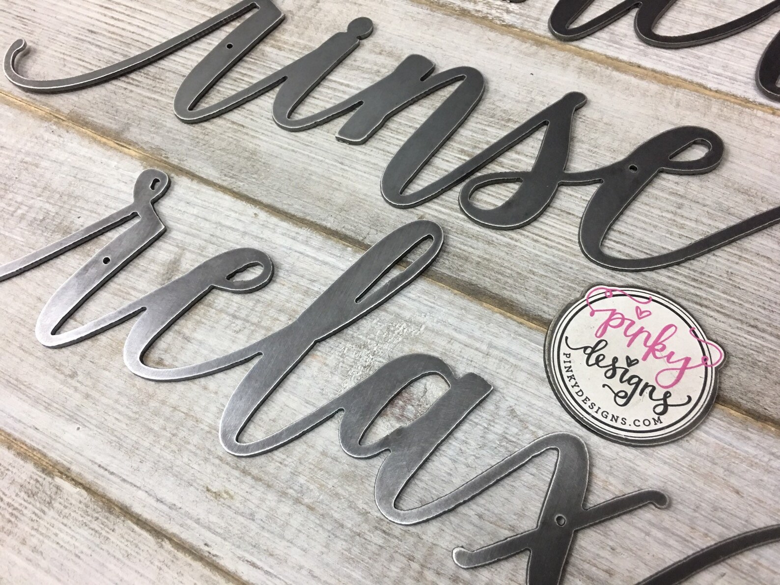 Lather, Rinse, Relax Metal Words | Set of 3 | Bathroom Decor | Lather ...