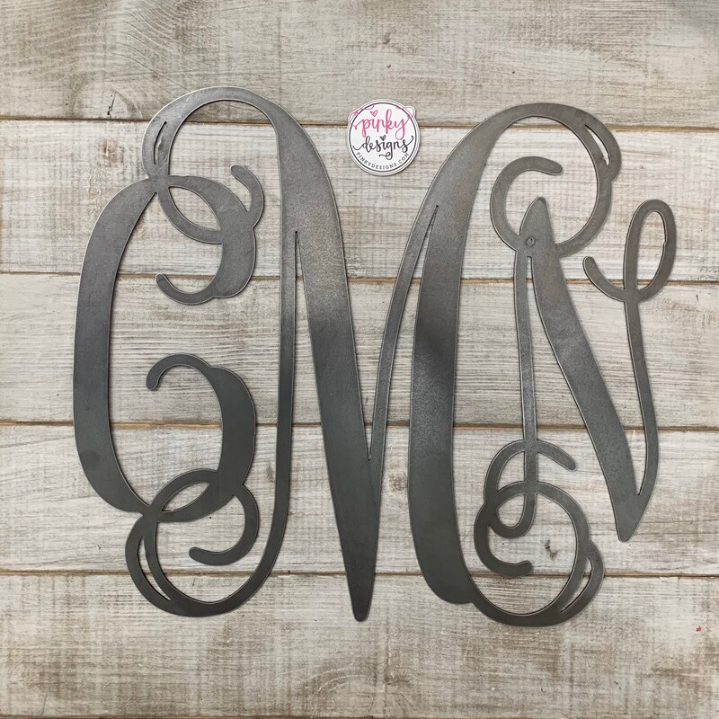 Metal Monogram - Etsy