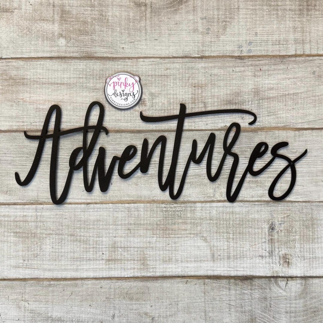 Adventures Metal Sign | Travel | Photo Wall Art | RV or Camper Decor ...