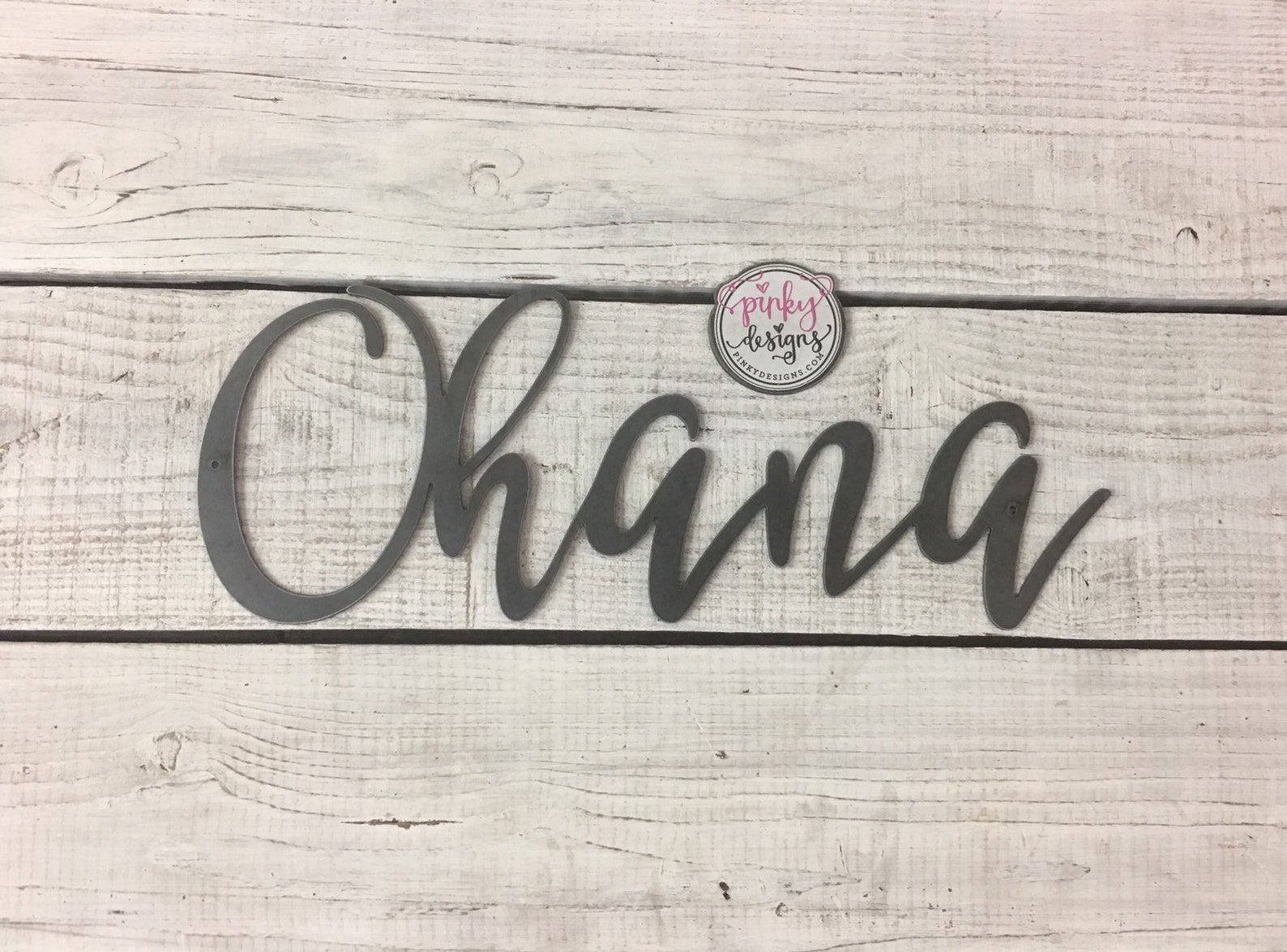 Ohana Metal Word Ohana Family Sign Ohana Hawaiian Decor - Etsy