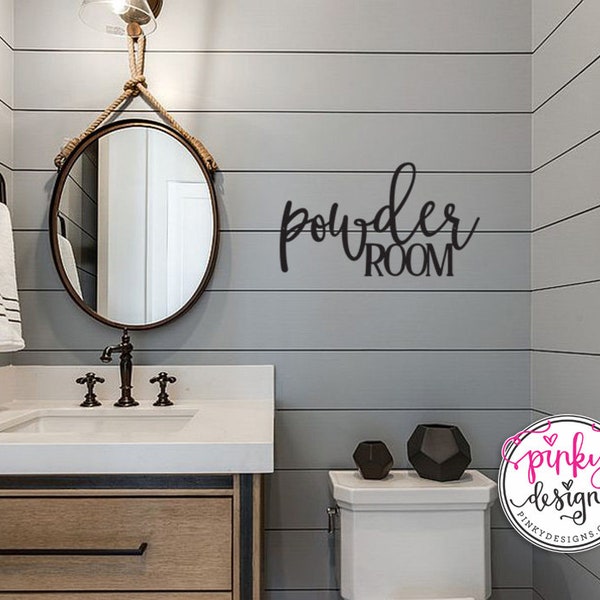 Powder Room Sign - Etsy