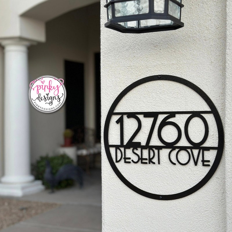 Metal House Number Sign - Etsy