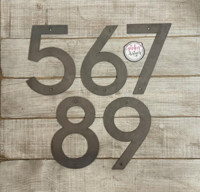 Metal House Numbers | Individual Numbers & Letters | Oversized Address ...
