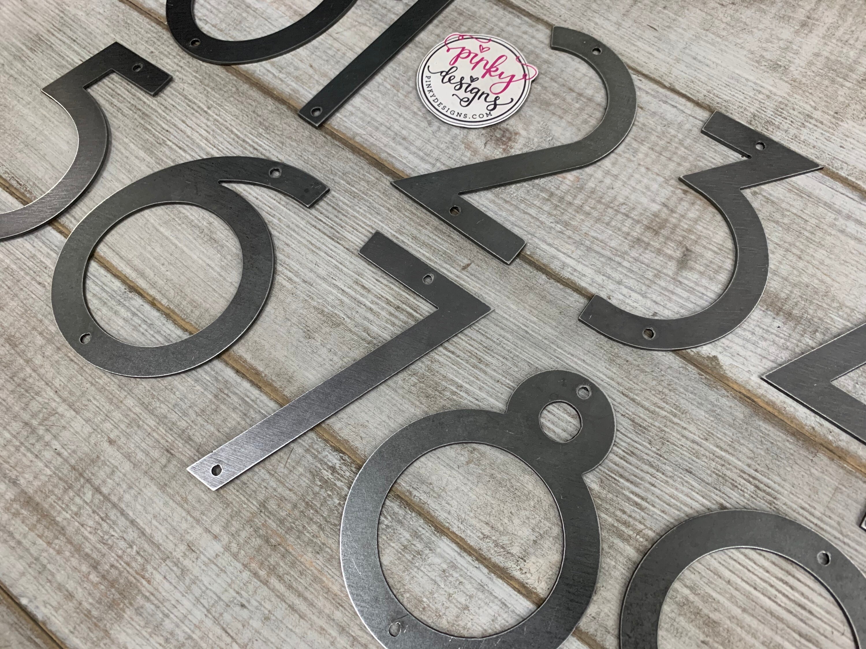 12 Inch Mid Century Metal House Numbers and Letters | Etsy UK