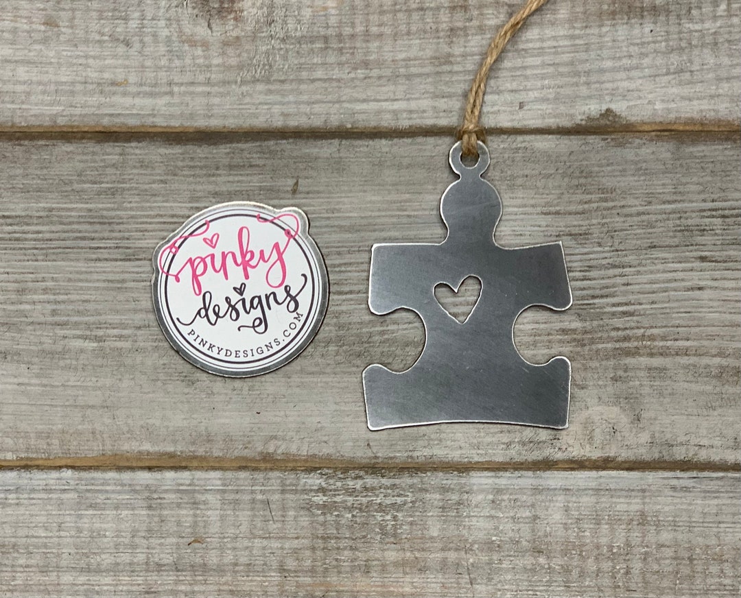 Puzzle Piece Metal Ornament | Autism Awareness | Autism Puzzle Ornament ...