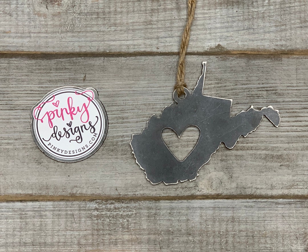 West Virginia State Ornament | Metal Ornament | Christmas Tree ...