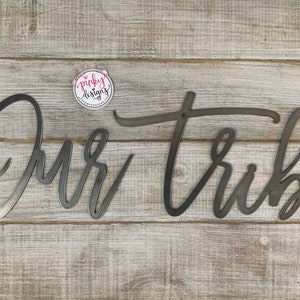 Our Tribe Metal Words Gallery Wall Decor Our Tribe - Etsy