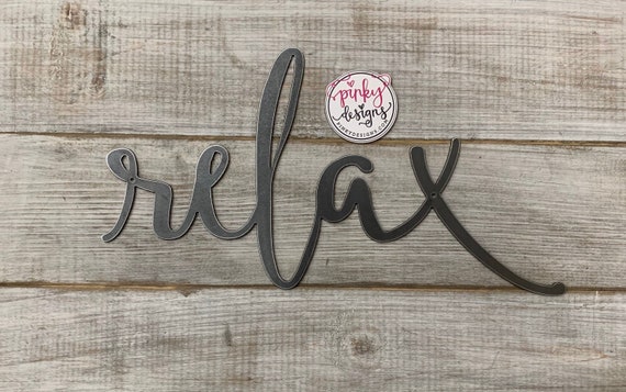 Relax Word Sign