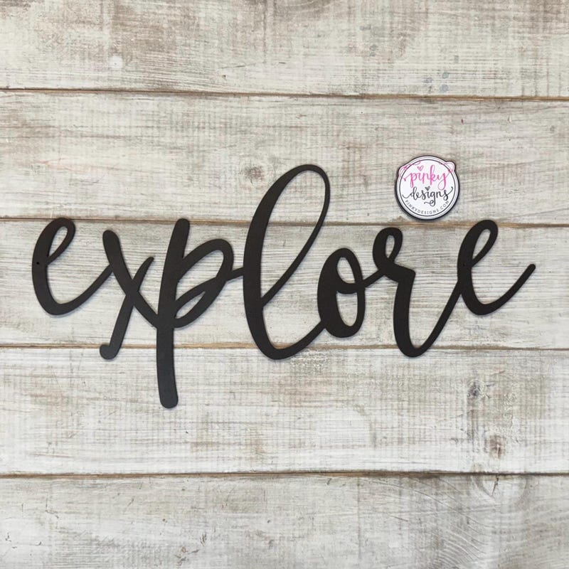Explore Sign - Etsy