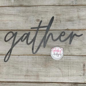 Gather Metal Word | Gather Sign | Metal Wall Decor | Gather Sign for ...