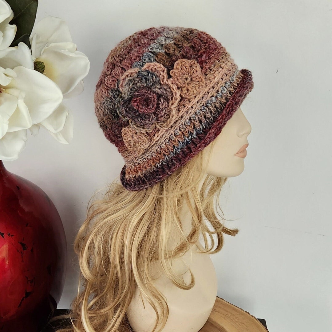Crochet Hat, Women's Winter Hat, Winter Hat Women, Womens Hat, Crochet ...