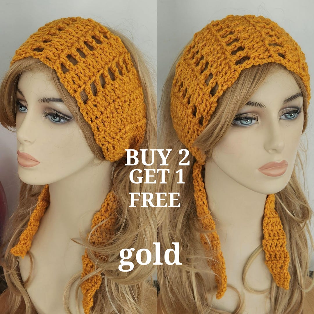 Crochet Headband, Boho Headband, Headwrap, Hair Accessories, Versatile ...