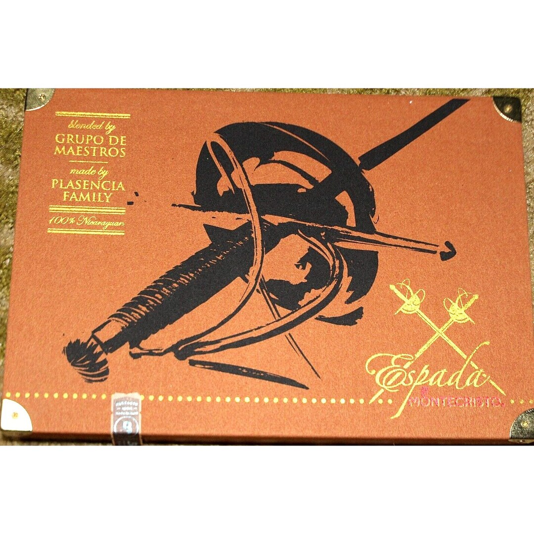 Cigar Box Wood Felt Top Storage Monte Cristo Espada QUILLON Crafts ...