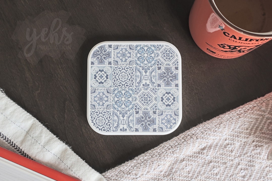 Sicilian Tile, Portugal Coaster, Greece Tile, Azulejo Coasters ...