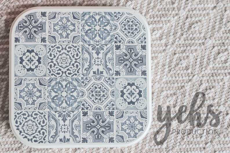 Sicilian Tile, Portugal Coaster, Greece Tile, Azulejo Coasters ...