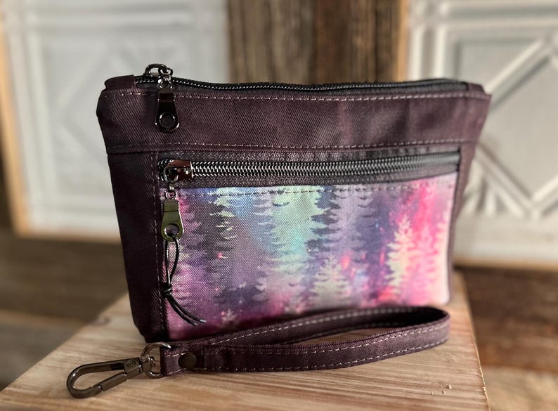 Zipper Pouch, Wristlet, Waxed Twill Pouch, Devon Pouch - Etsy