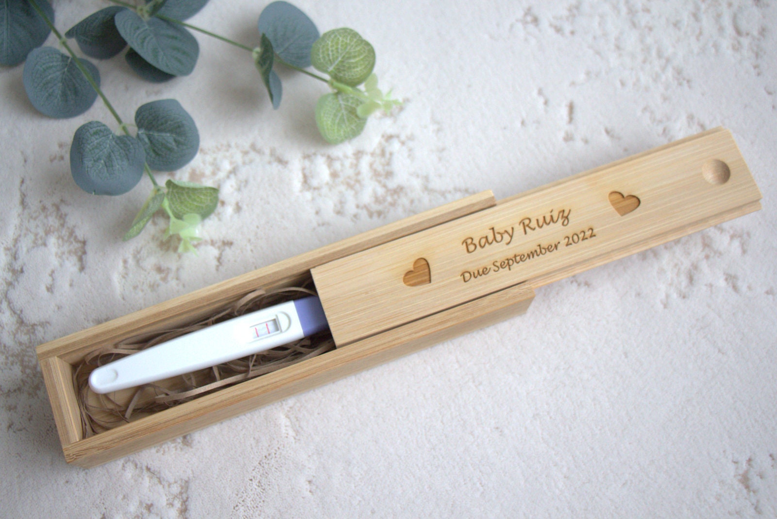 Personalized Pregnancy Test Box Pregnancy Announcement | Etsy