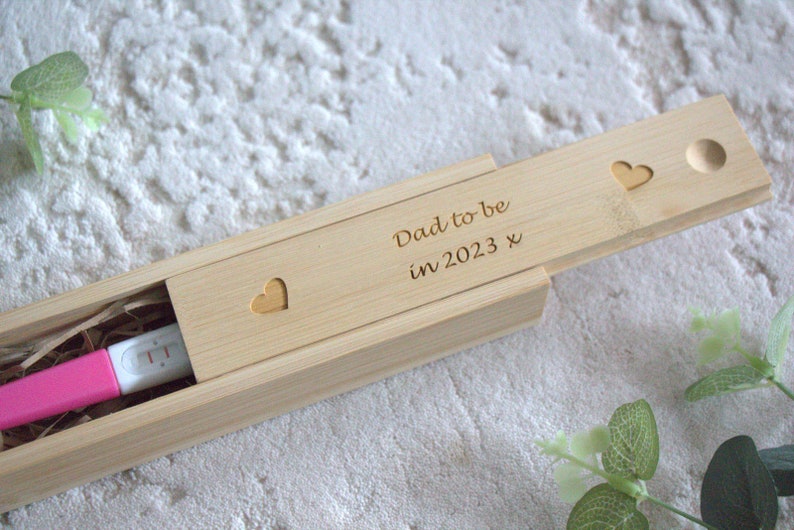 Personalized Pregnancy Test Box Pregnancy Announcement - Etsy