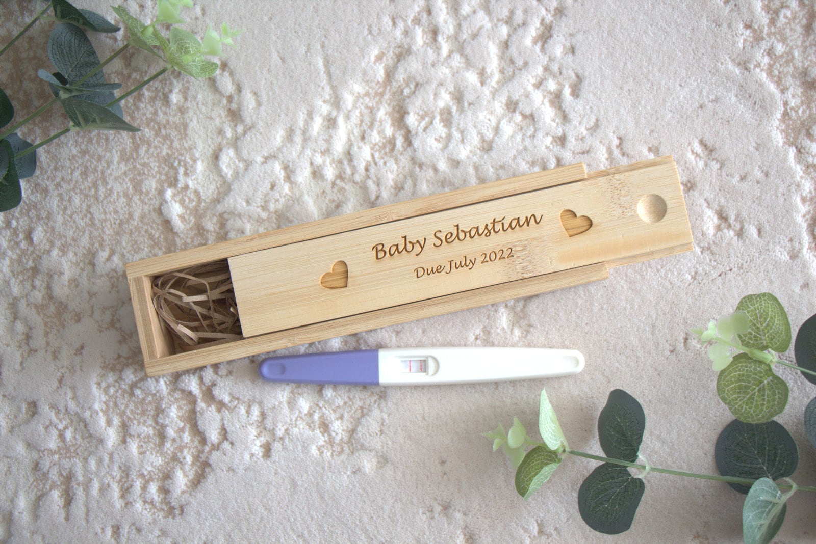 Personalized Pregnancy Test Box Pregnancy Announcement | Etsy