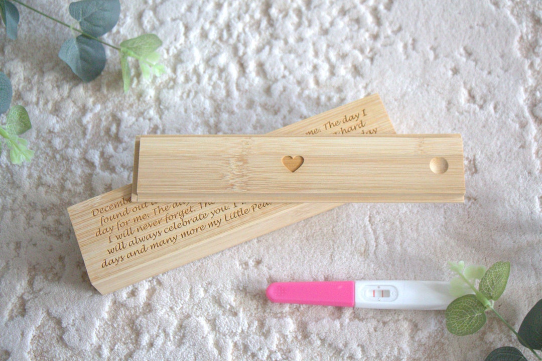 Pregnancy Announcement Box, Pregnancy Test Box, Daddy to Be, Bamboo ...