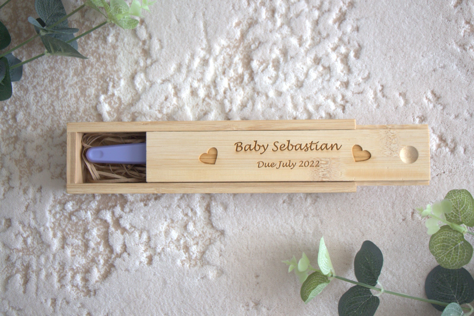 Personalized Pregnancy Test Box Pregnancy Announcement | Etsy