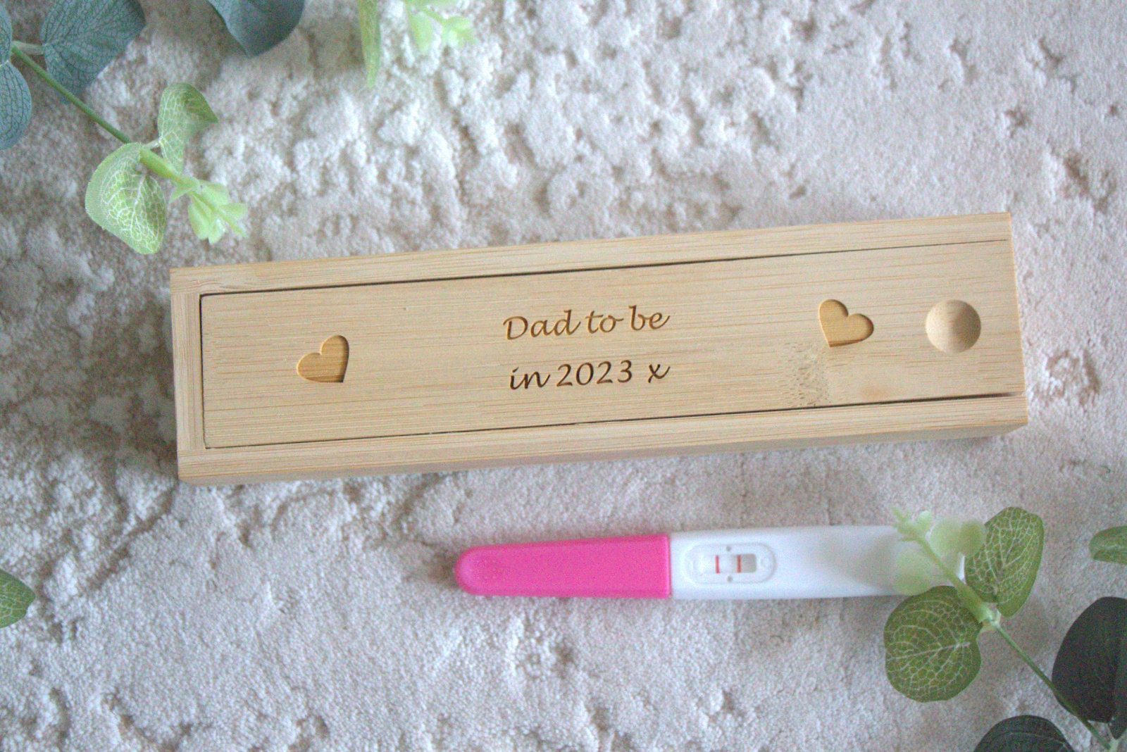 Personalized Pregnancy Test Box, Pregnancy Announcement, Pregnancy Test ...