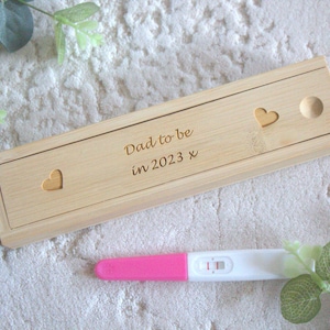 Personalized Pregnancy Test Box, Pregnancy Announcement, Pregnancy Test ...