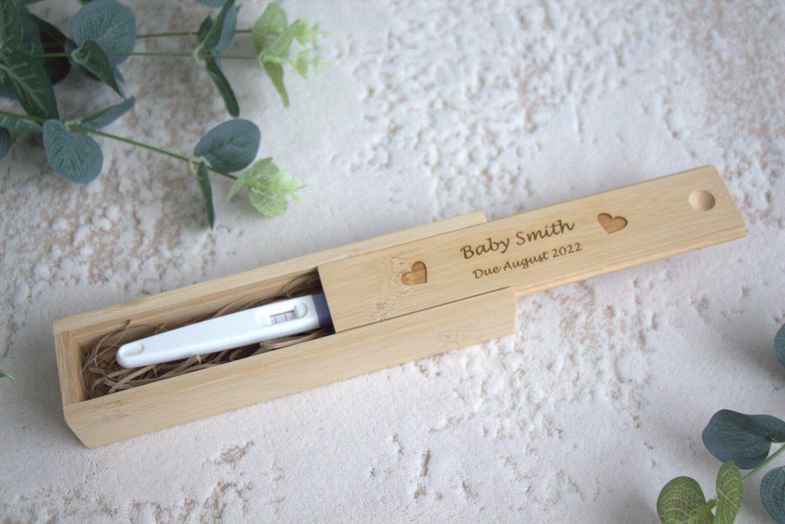 Personalized Pregnancy Test Box Pregnancy Announcement | Etsy