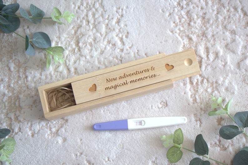 Personalized Pregnancy Test Box Pregnancy Announcement - Etsy