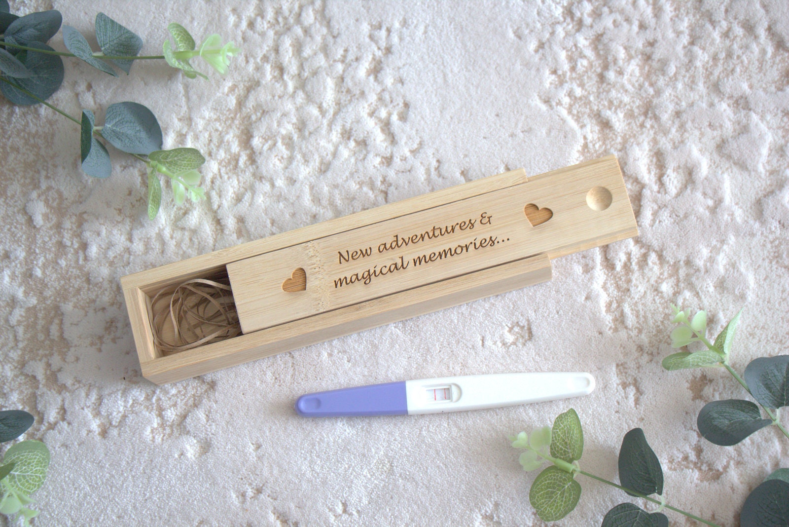Personalized Pregnancy Test Box, Pregnancy Announcement, Pregnancy Test ...
