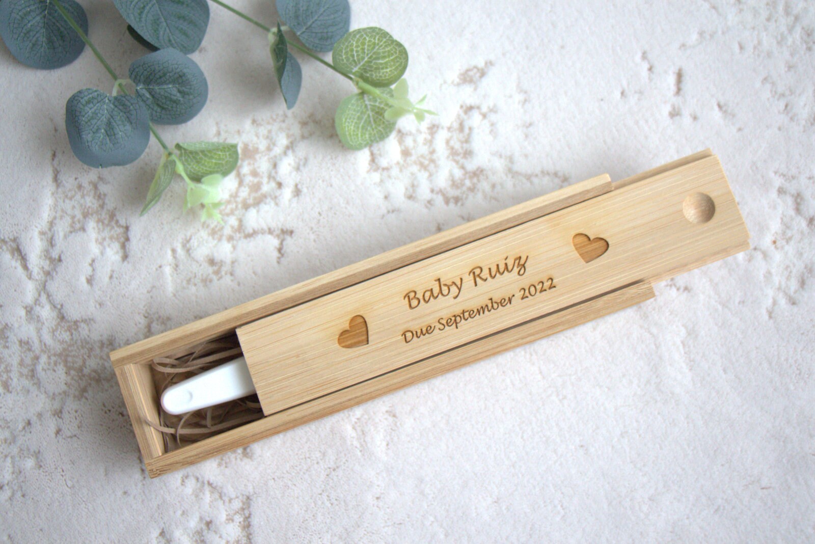 Personalized Pregnancy Test Box Pregnancy Announcement | Etsy