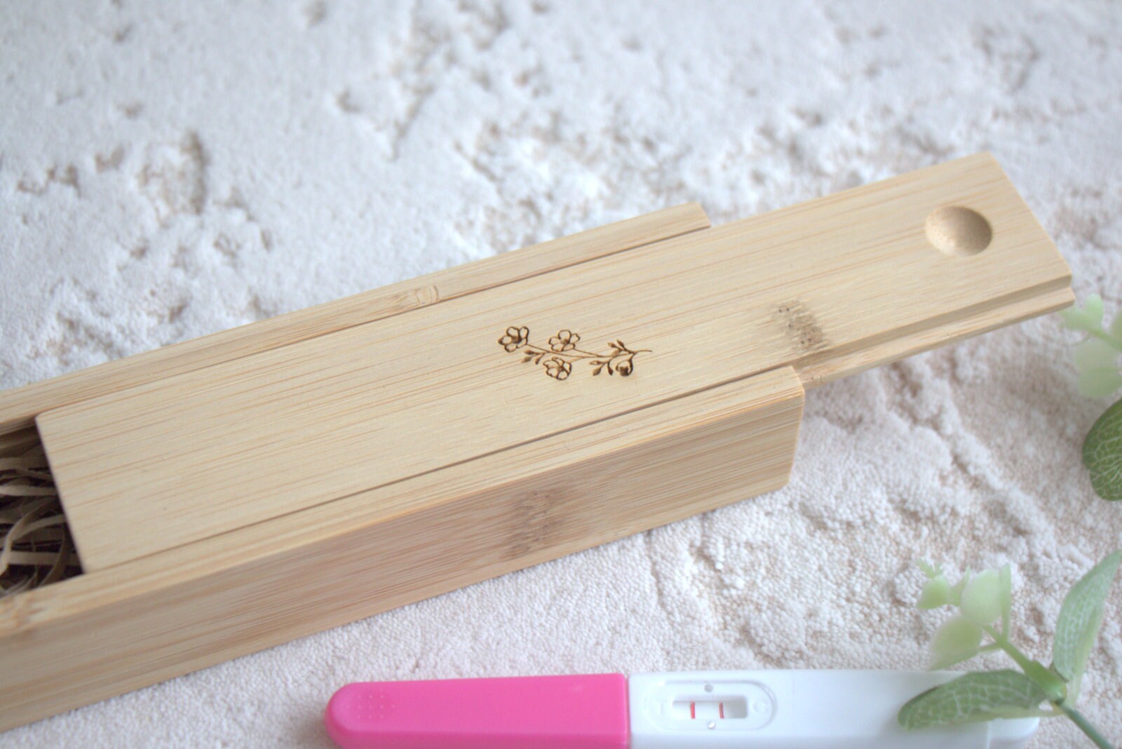 Pregnancy Test Box Forget Me Not Ultrasound Scan Wooden Keepsake Box ...